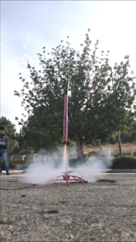 Students launched a rocket as part of the Rocket Propulsion course ...